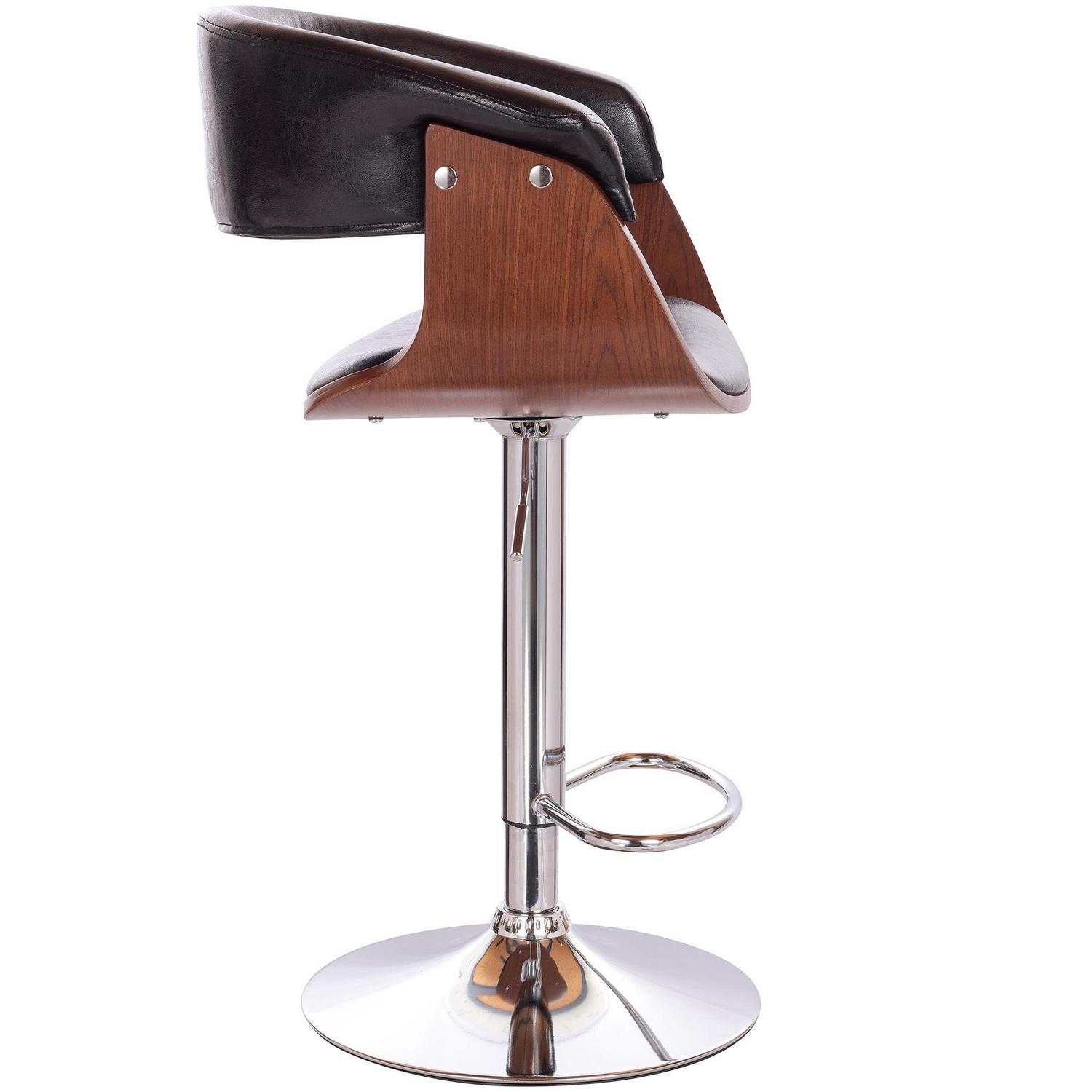 Silla bar madera PU negro | Sodimac - Falabella