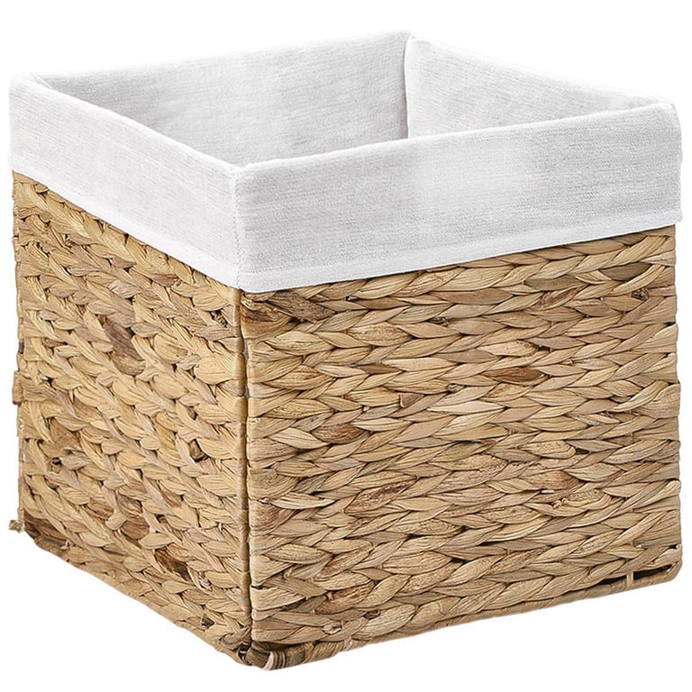 Canasto Fibra Natural 30x30x30 cm 27 l Natural | Sodimac - Falabella