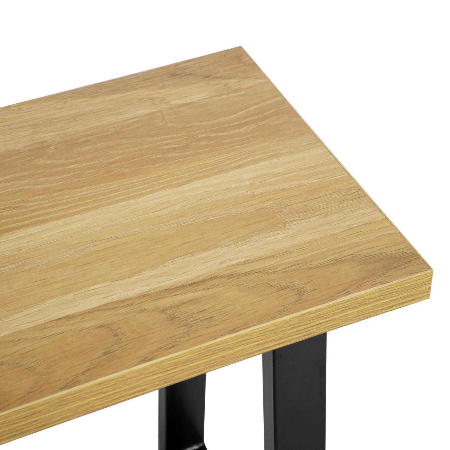 Set Comedor 2 Banquetas Mesa Rectangular 90x75x120 cm Madera | Sodimac ...