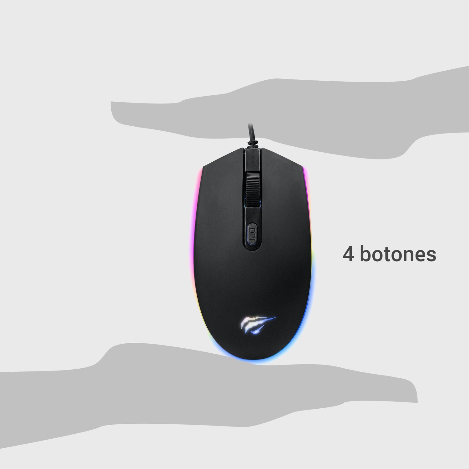 Mouse gaming luces de colores | Sodimac - Falabella