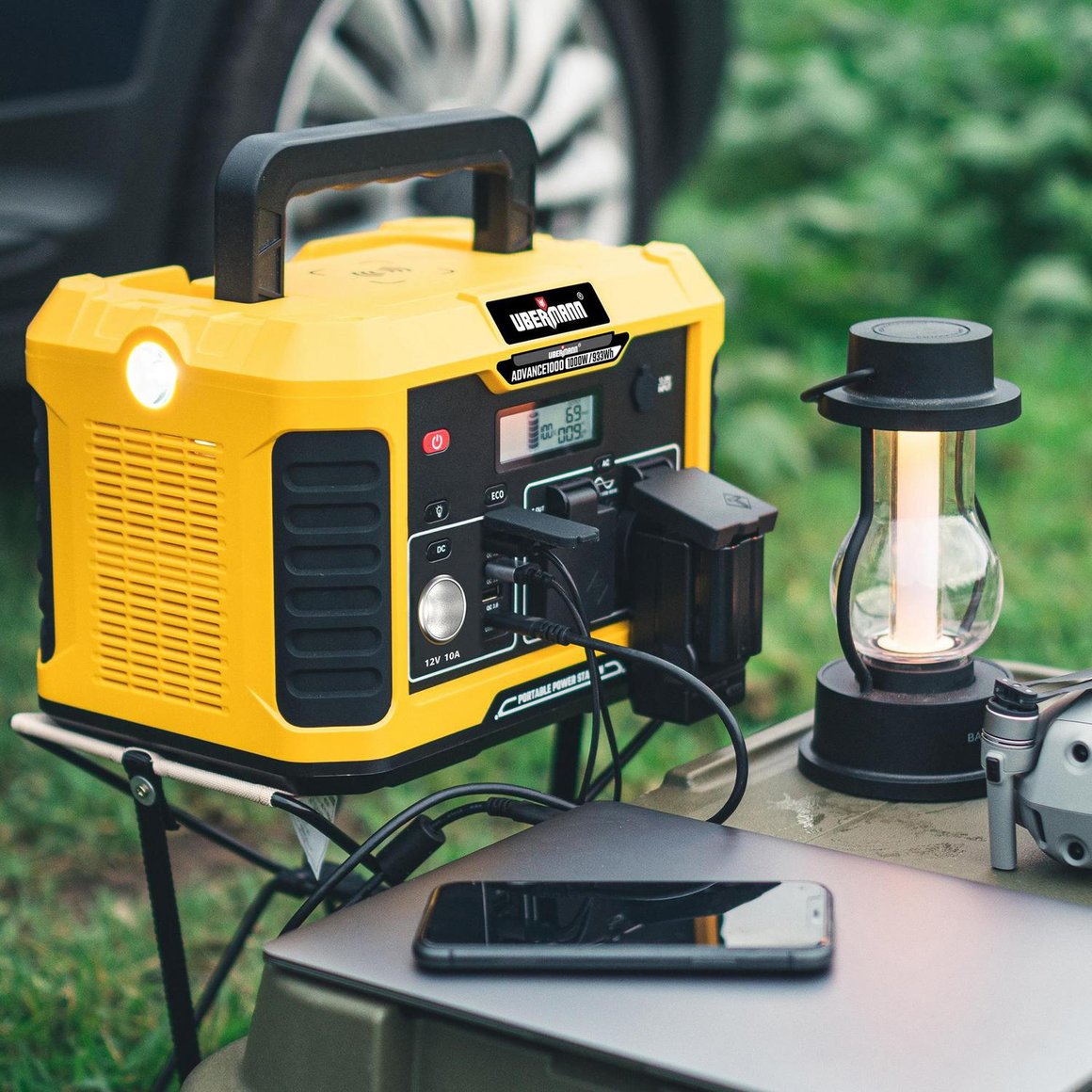 Generador eléctrico/solar portable 933 W con batería de litio | Sodimac ...