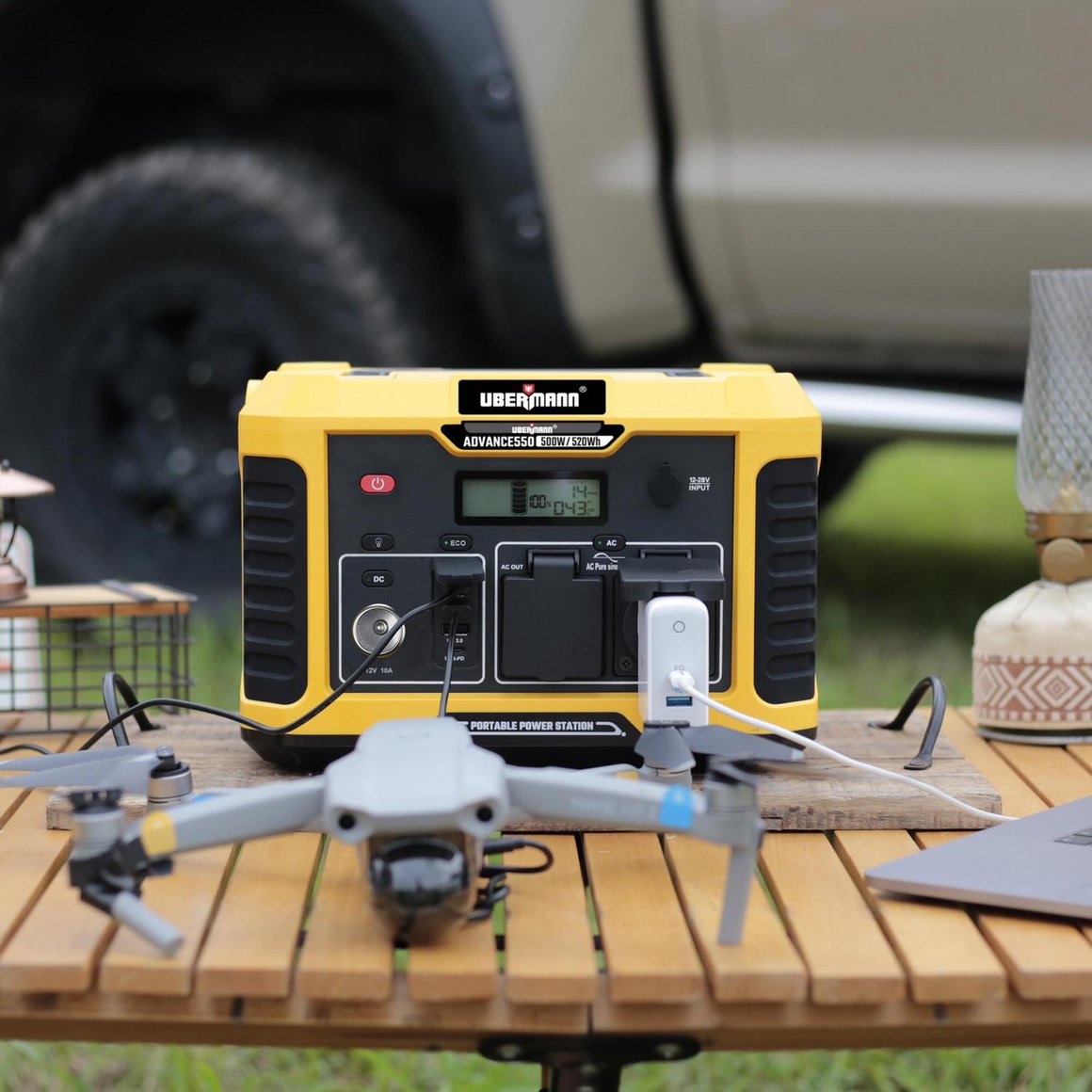 Generador eléctrico/solar portable 520 W con batería de litio | Sodimac ...