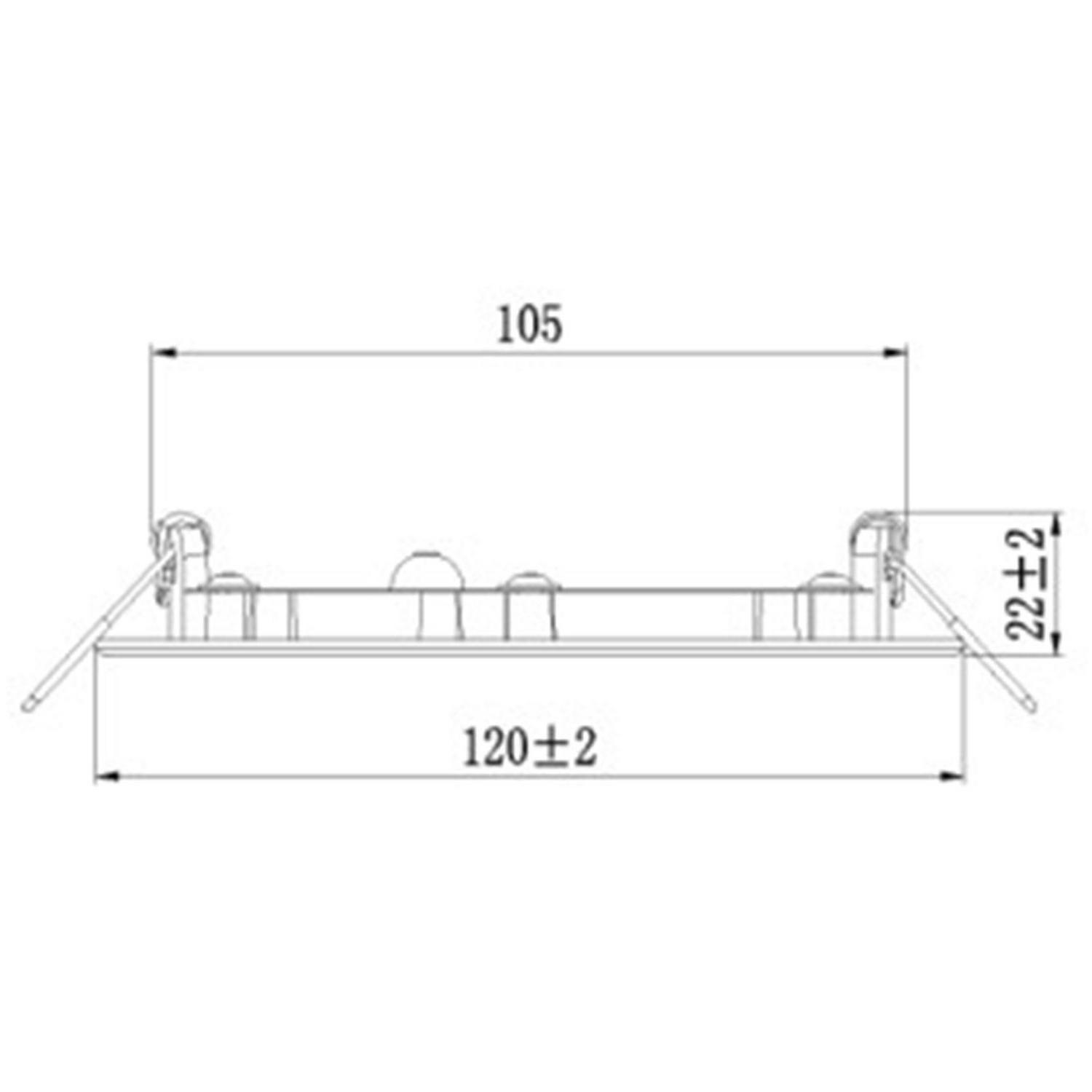 Pack 4 Paneles Led Empotrados Circulares 6W Luz Cálida | Sodimac ...