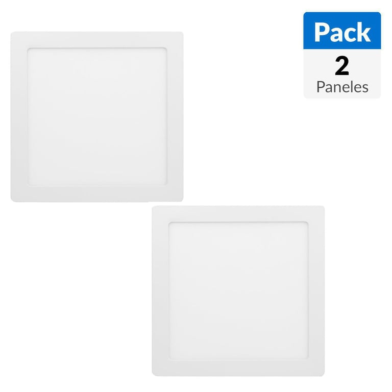 Pack 2 paneles Led sobrepuestos cuadrados 18W Luz Fría | Sodimac ...