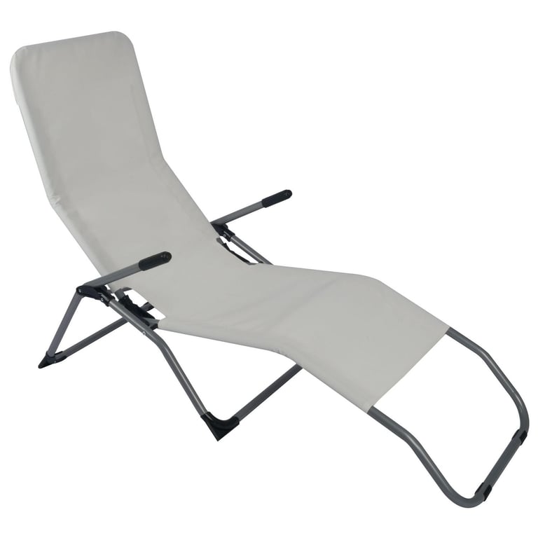 Reposera Plegable Relax Tela Blanco | Sodimac - Falabella