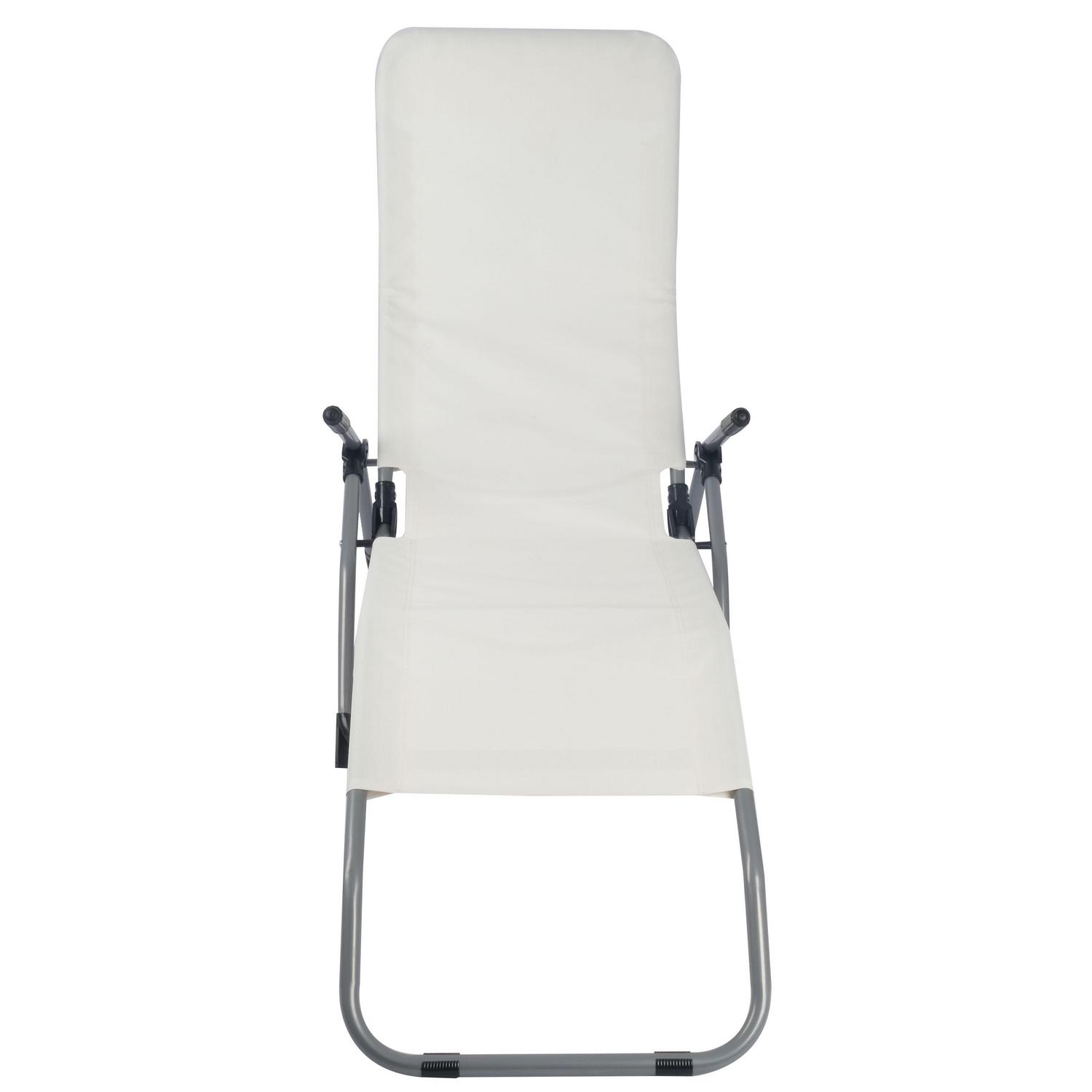 Reposera Plegable Relax Tela Blanco | Sodimac - Falabella