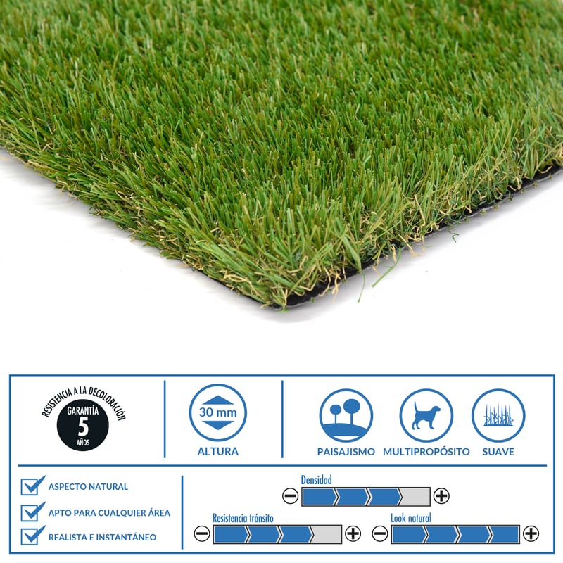 Pasto Sintético 30 mm 2x10 m | Sodimac - Falabella