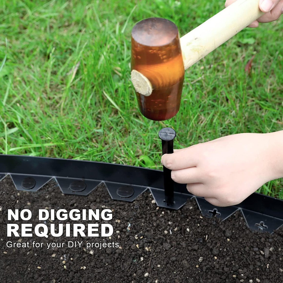 Set Borde Jardín PVC 4 cm 10 metros Negro | Sodimac - Falabella