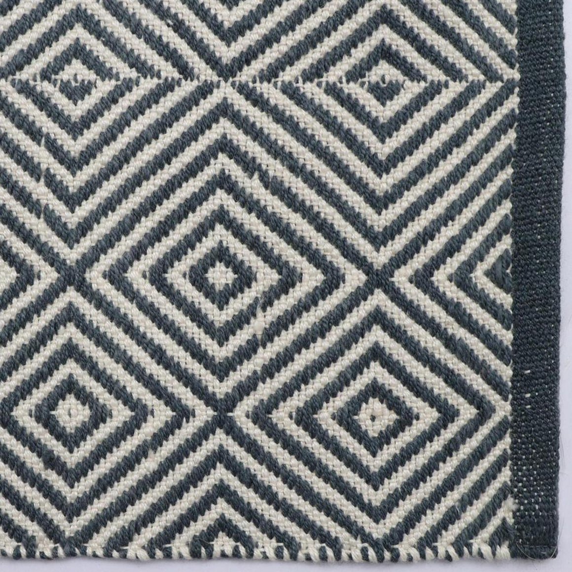 Alfombra bazar rombos 160x230 cm gris blanco | Sodimac - Falabella