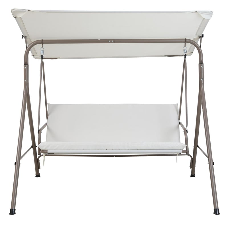 Sillón columpio de terraza 3 personas taupe | Sodimac - Falabella