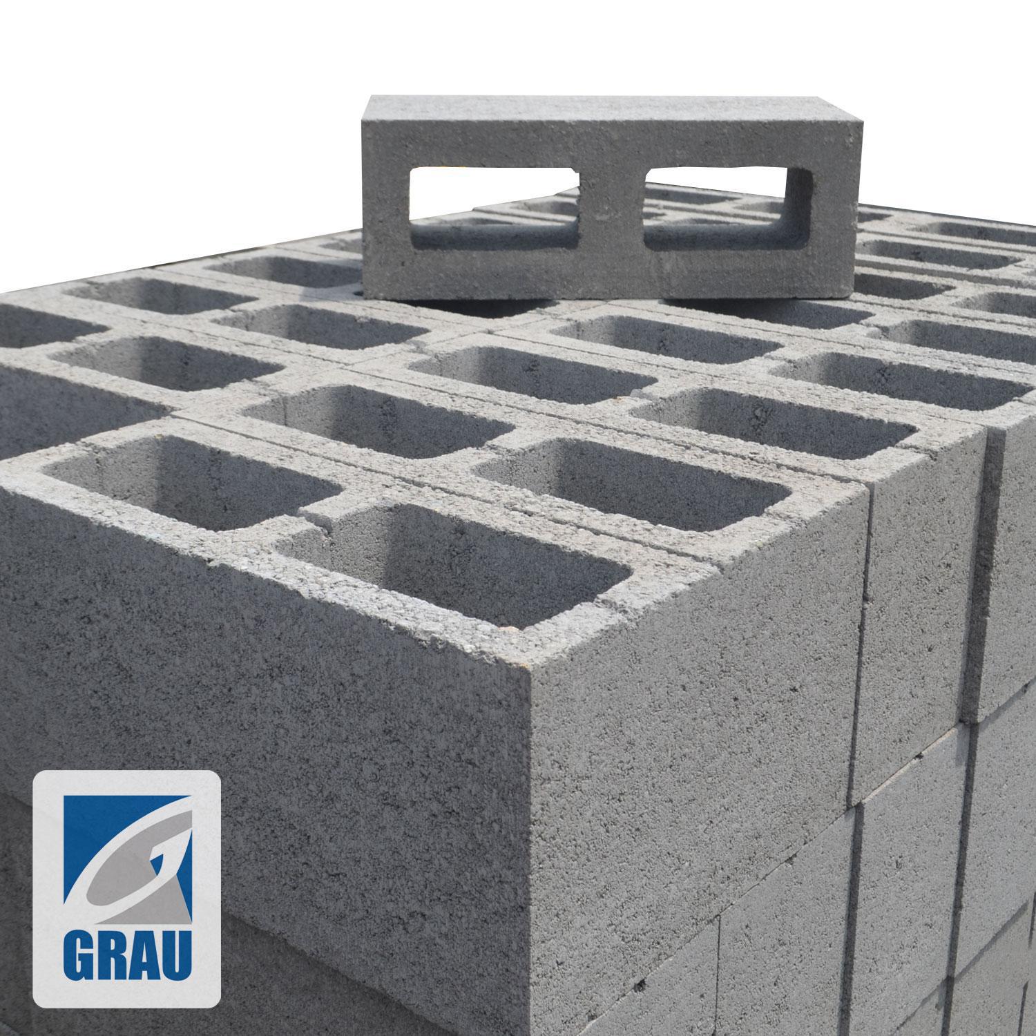 Bloque liso gris 14x19x39 cm | Sodimac - Falabella