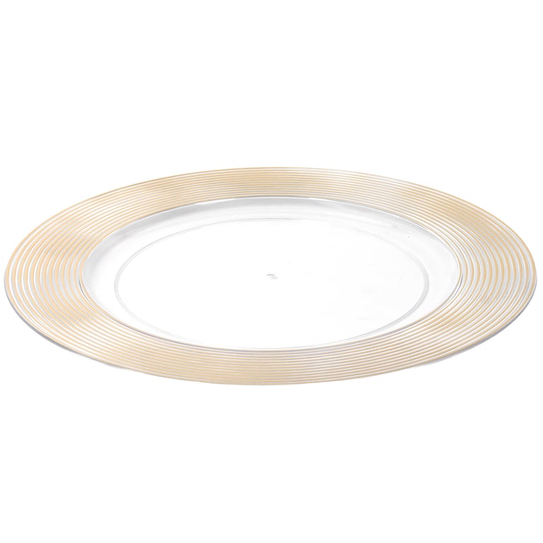 Plato Plástico Dorado 32,8 cm | Sodimac - Falabella