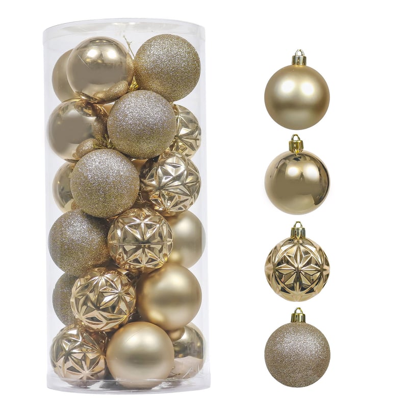 Set 24 esferas doradas 6 cm | Sodimac - Falabella