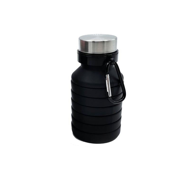 Botella Plegable Camping 550 ml Silicona Negro | Sodimac - Falabella