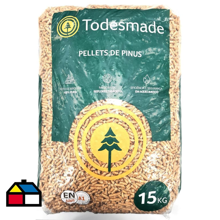 Pellet madera 15 kg | Sodimac - Falabella