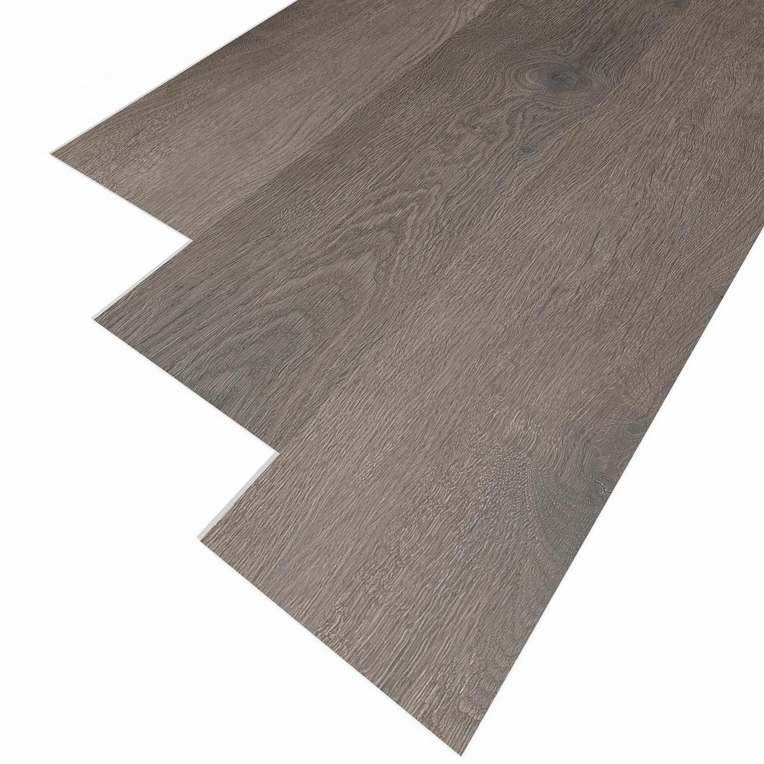 SPC Piso Vinílico 4 mm 18.2x152.4 cm MIDNIGHT OAK Gris Oscuro 2.5 m2 ...