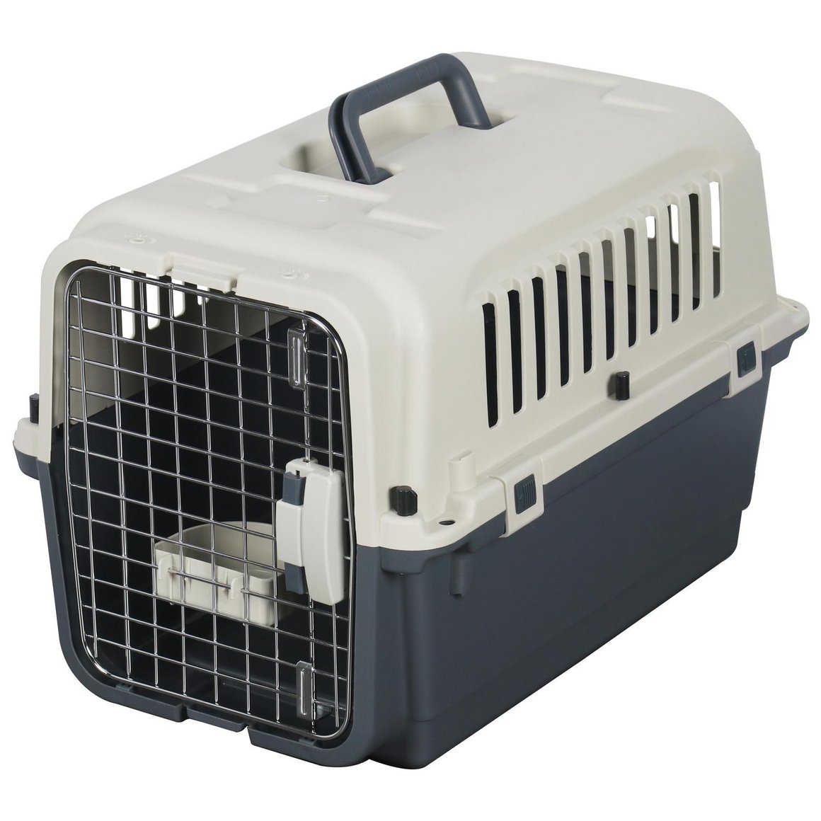 Jaula Transporte M para Perro 39x39x60 cm Crema/Negro | Sodimac - Falabella