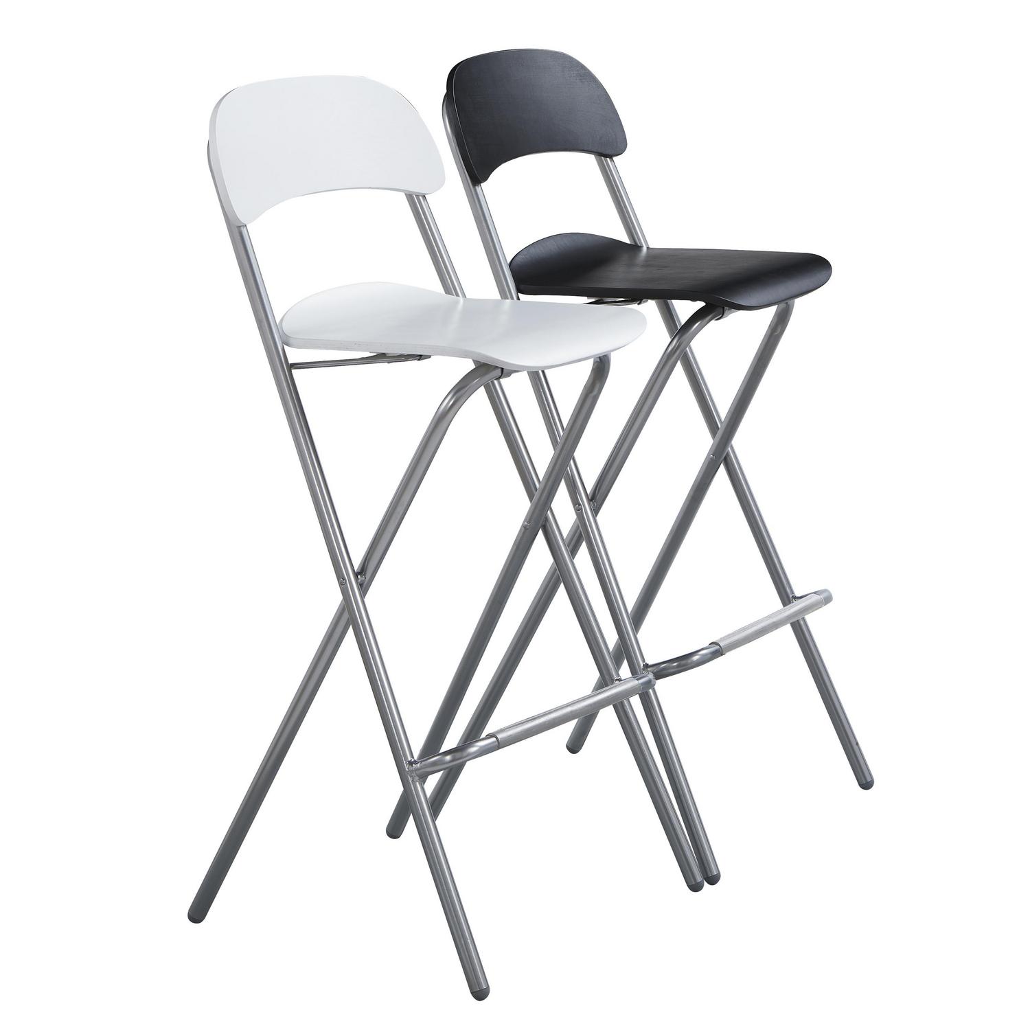 Silla Bar Plegable Blanco 98x46x50 cm | Sodimac - Falabella