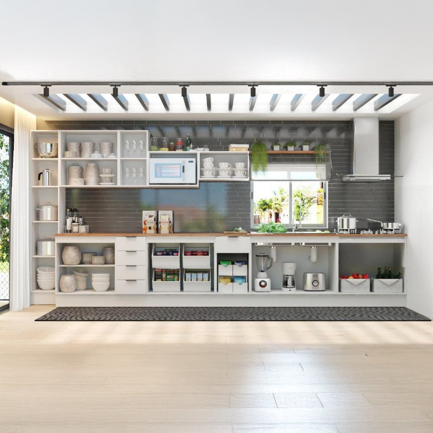 Mueble de cocina para microondas blanco 60 cm | Sodimac - Falabella