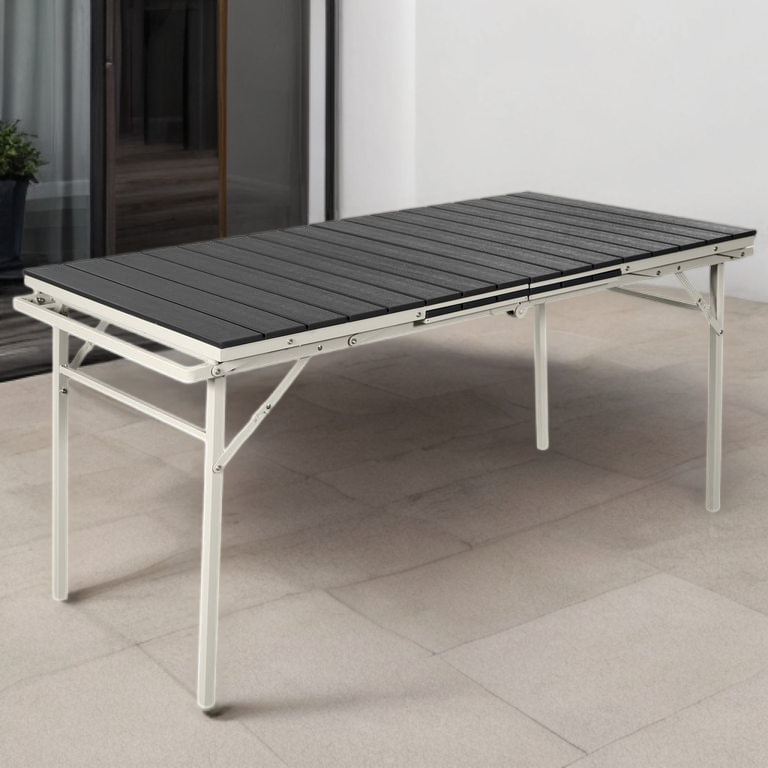 Mesa Plegable de Exterior Rectangular HDPE 214x74x78 cm Gris | Sodimac ...