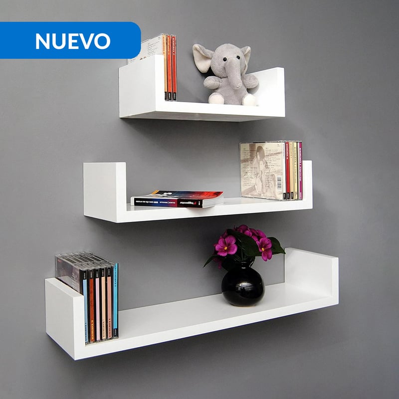 Set de Repisas Melamina 3 Nivel(es) 42x42x9.8 cm Blanco | Sodimac ...