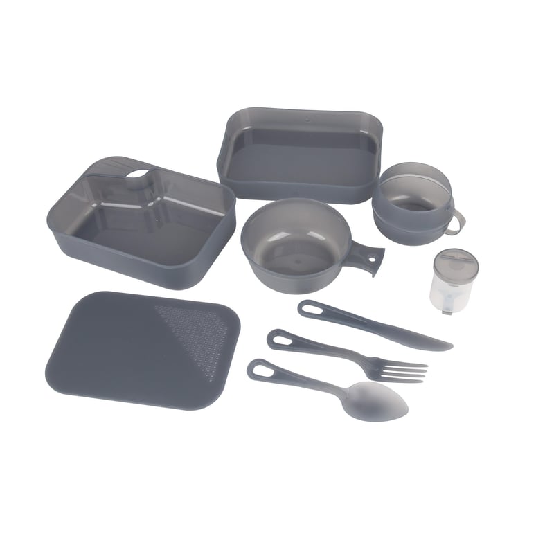 Kit de Utensilios Camping Polipropileno Gris | Sodimac - Falabella