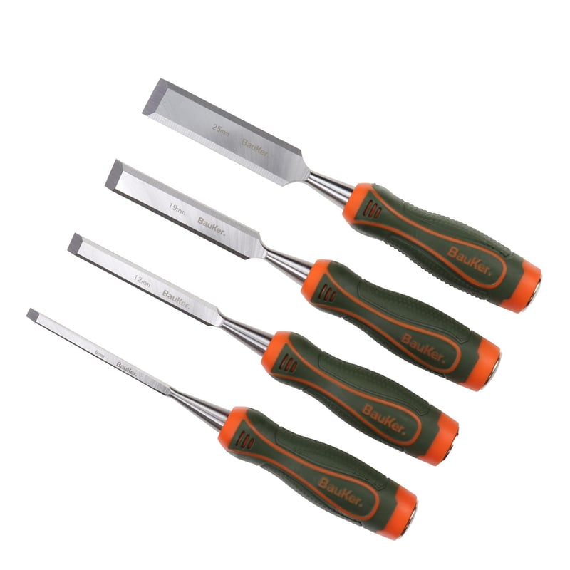 Set de formones para madera 8" acero 4 unidades | Sodimac - Falabella