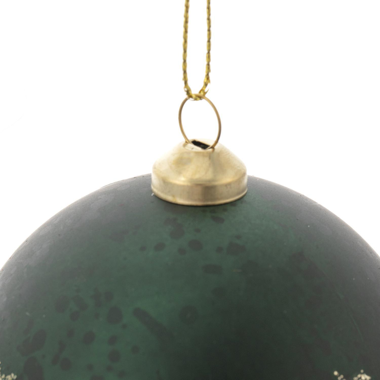 Esfera con brillo 8 cm verde | Sodimac - Falabella
