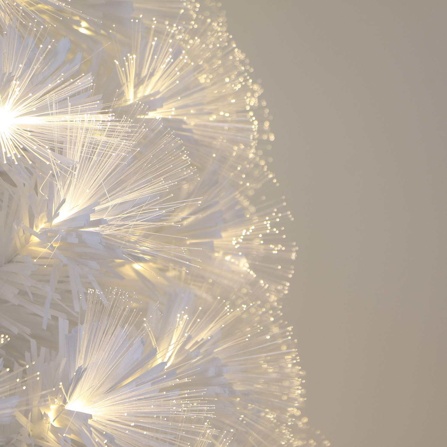 Árbol de Navidad Fibra Óptica 90 x 210 cm Blanco | Sodimac - Falabella