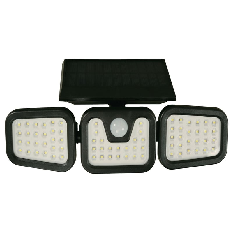Reflector Solar con Sensor Trío 3.5 W IP44 550 lm Luz Cálida | Sodimac - Falabella
