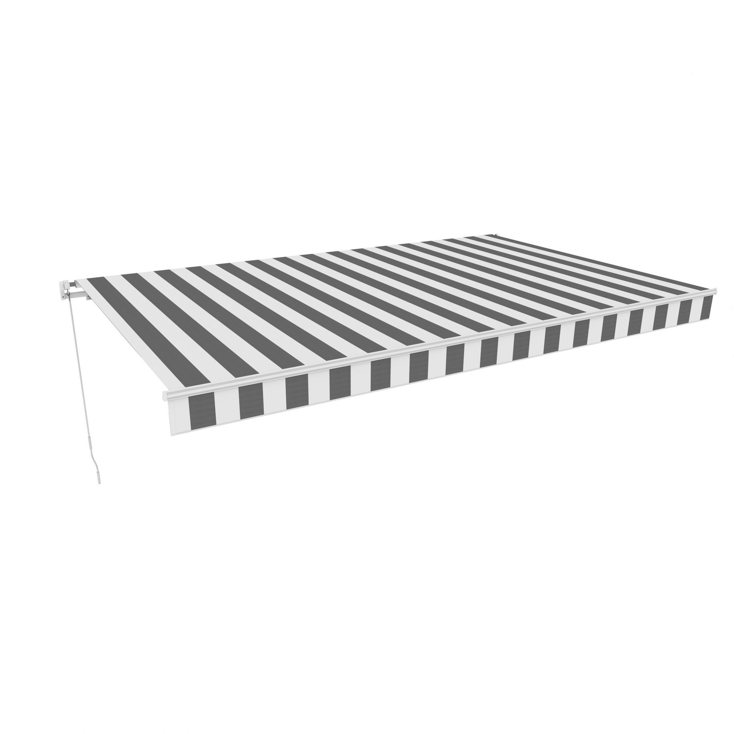 Toldo retractil 290x200 cm lineas blanco/gris | Sodimac - Falabella