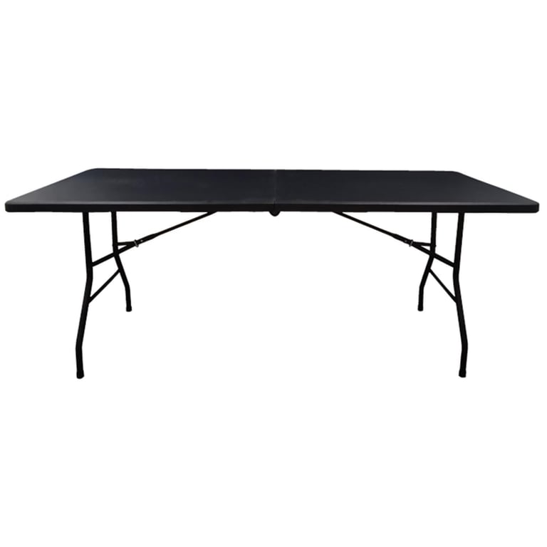 Mesa plegable 180 cm negra | Sodimac - Falabella