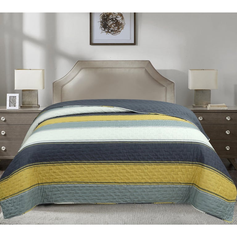 Quilt Rayas Mostaza | Sodimac - Falabella