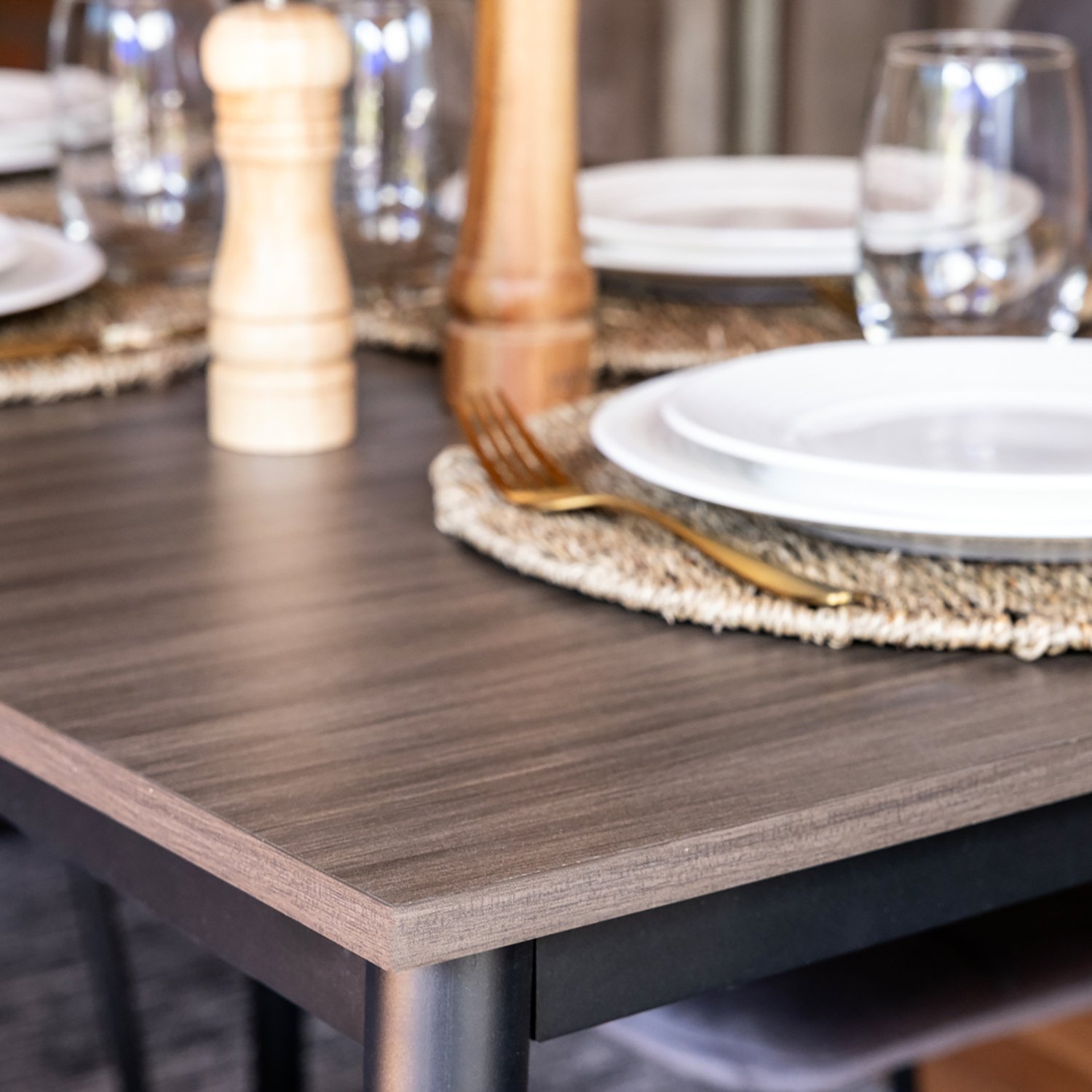 Juego de Comedor Arty 4 Sillas Mesa Rectangular 120x70x74,8 cm Negro, madera | Sodimac - Falabella