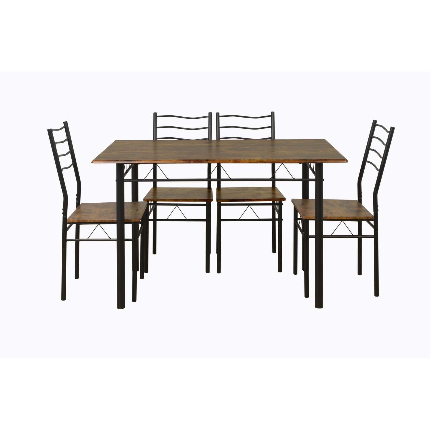 Juego de Comedor Panamá 4 Sillas Mesa Rectangular 70 cm x 120 cm x 75 ...