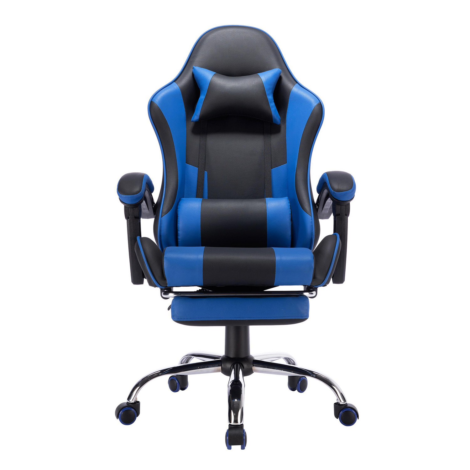 Silla Escritorio Gamer Masaje Reposapiés Matrix Azul | Sodimac - Falabella