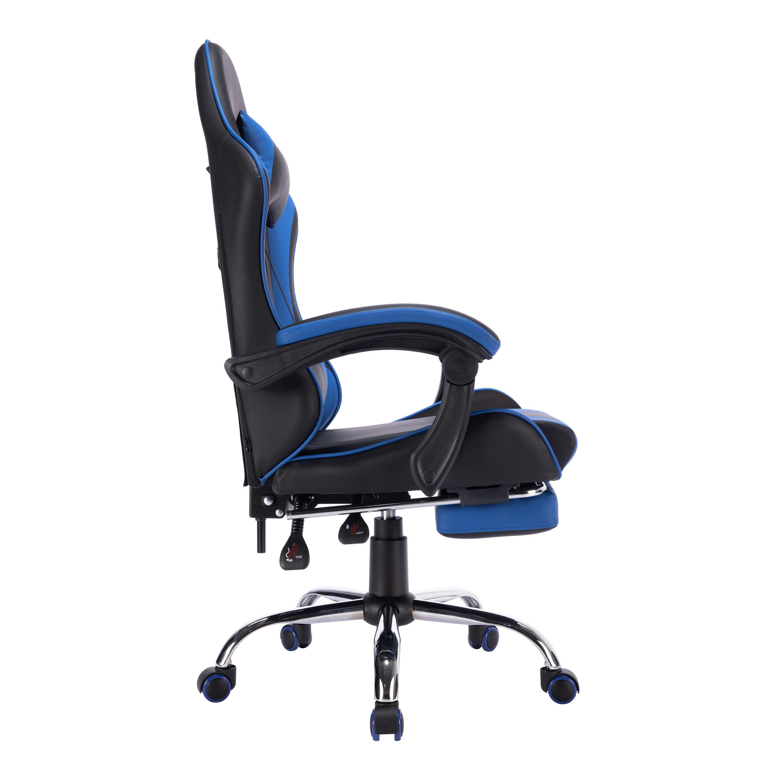 Silla Escritorio Gamer Masaje Reposapiés Matrix Azul | Sodimac - Falabella