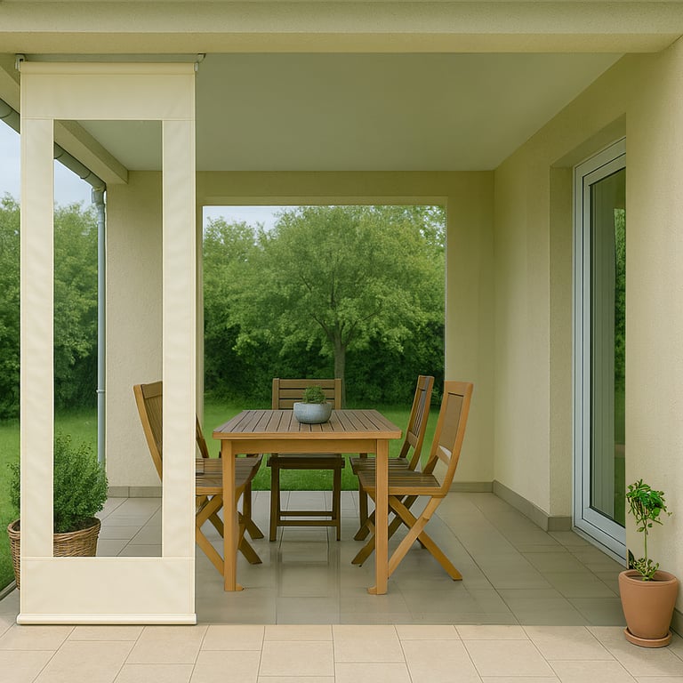 Cierre terraza pvc blanco 1x2,5 m | Sodimac - Falabella