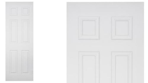 Puerta HDF 6 Paneles de prepintada color blanco | Sodimac Chile