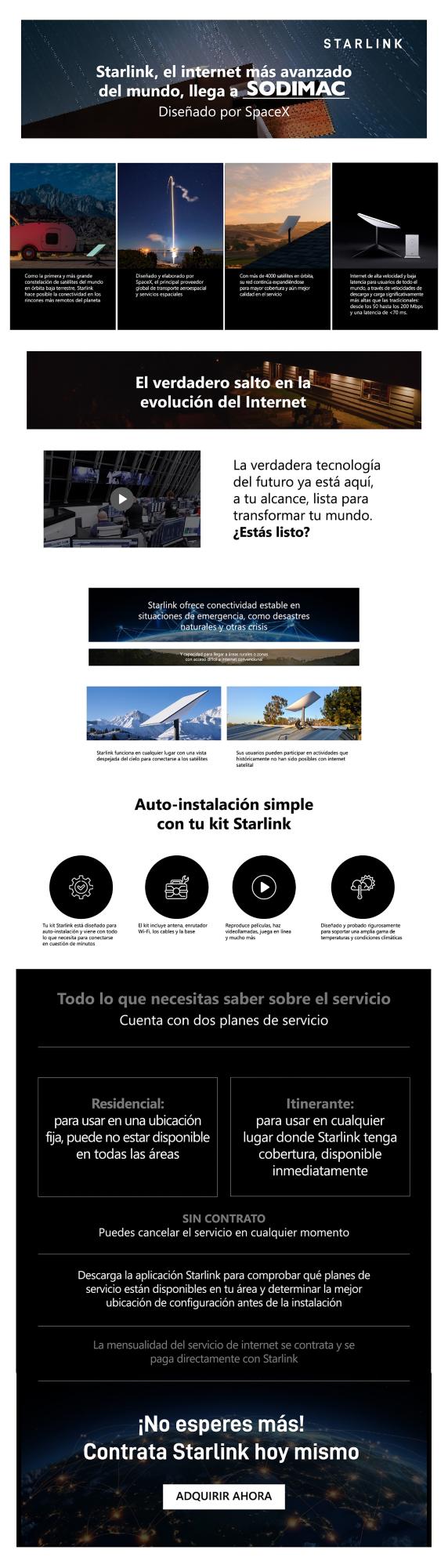 Kit de Internet Satelital Estándar Starlink | Sodimac Chile