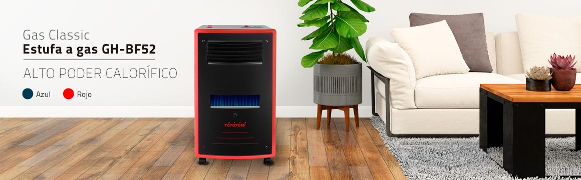 Estufa a Gas 15 Kg Gas GH-BF52 Rojo y negro | Sodimac - Falabella