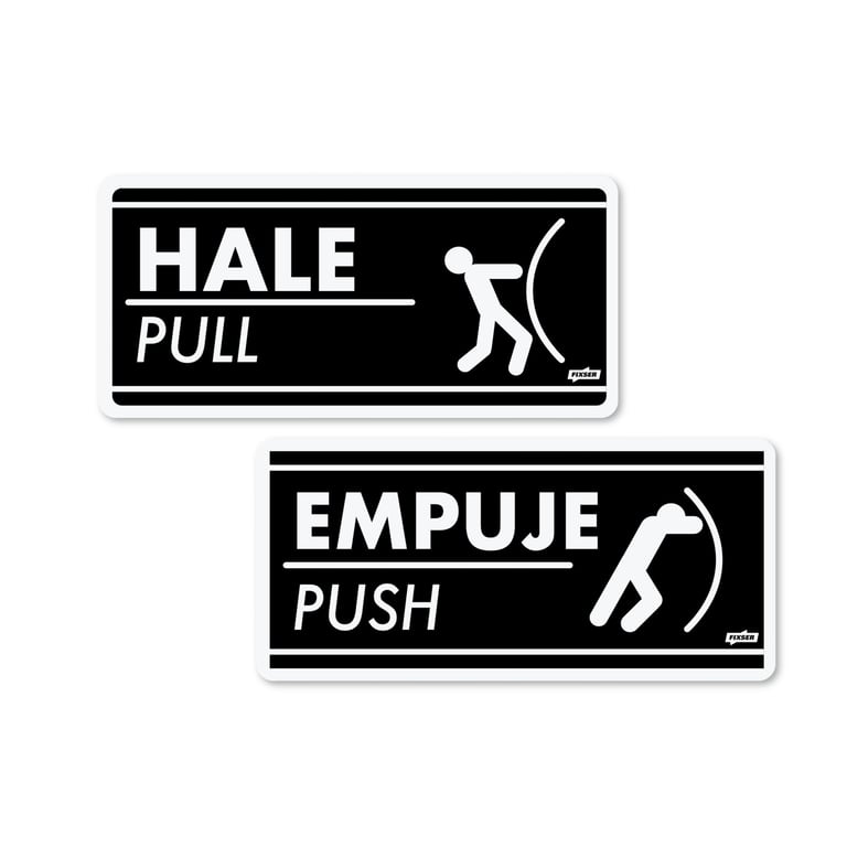 Señal Hale-Empuje 7.5X15Cm FIXSER | falabella.com