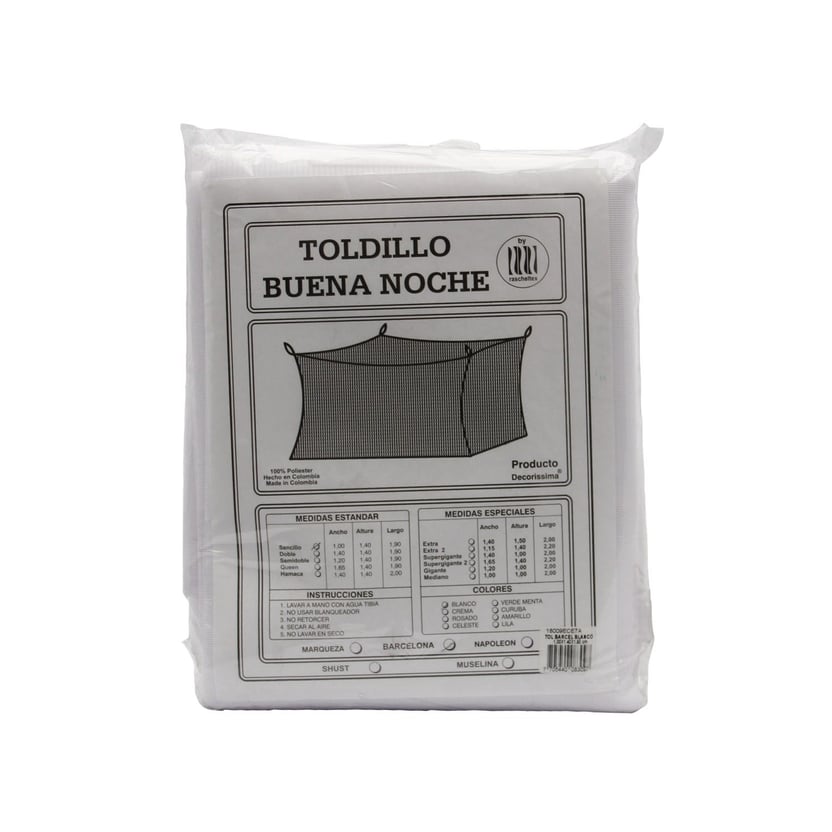 Toldillo Sencillo 1 X 1.40 X 1.90 Mt Blanco - Homecenter.com.co