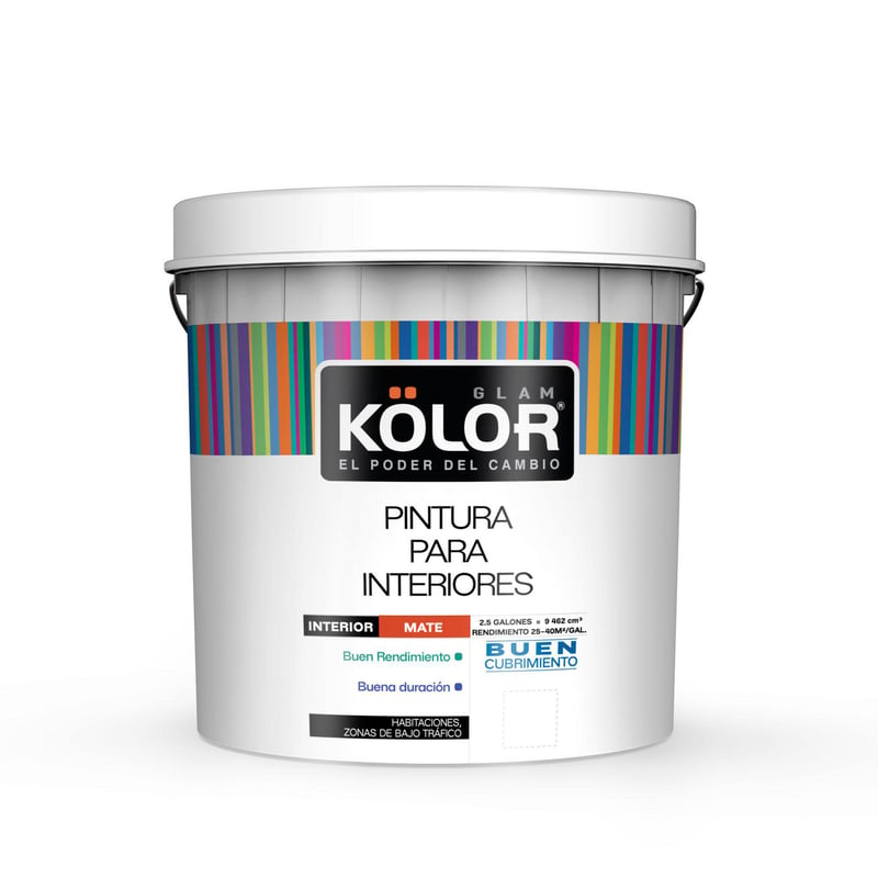 Pintura para Interior Blanco Mate 1/4 Galón KOLOR | falabella.com