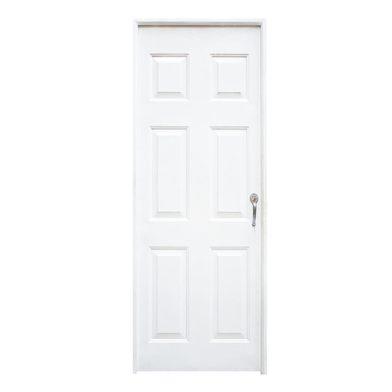 Puerta 0.90x2.10 Mts Blanca 6 Paneles Apertura Izquierda Cal 20 D&D ...