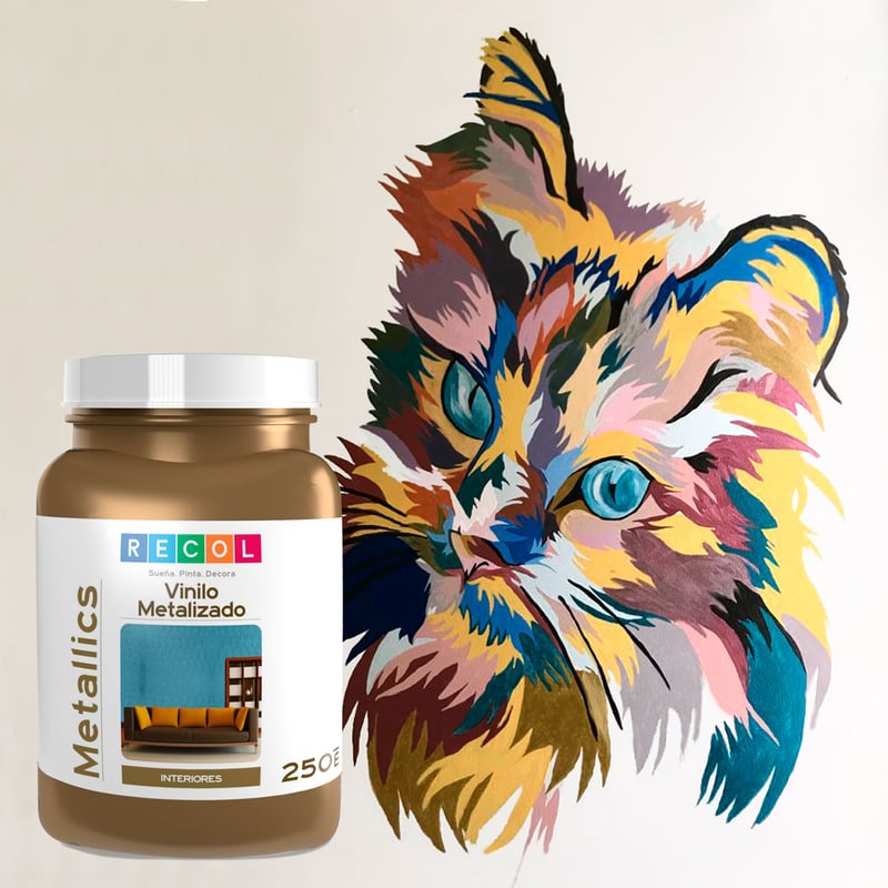 Vinilo Gold Metálico 250 cc RECOL | falabella.com