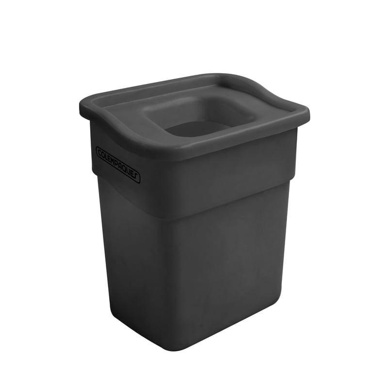 Caneca Plástica 20L Gris- Papel Cartón Con Tapa COLEMPAQUES | falabella.com