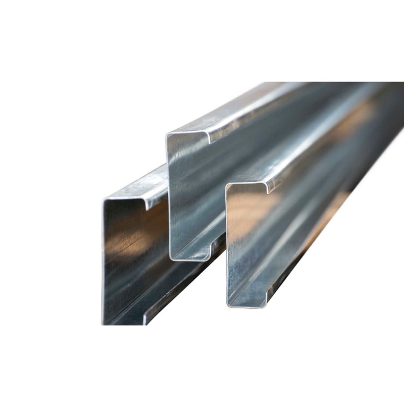 Perfil C Gr50 100 x 50 x 1.5mm x 6m Galvanizado - Homecenter.com.co