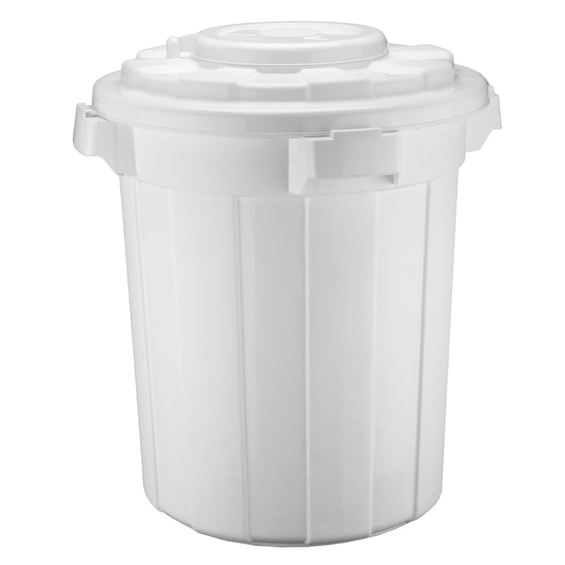 Caneca Plástica 37L Blanco Con Tapa ESTRA | falabella.com