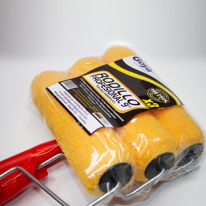 Rodillo Felpa Profesional 9 Pulgadas x 3 Unidades GOYA | falabella.com